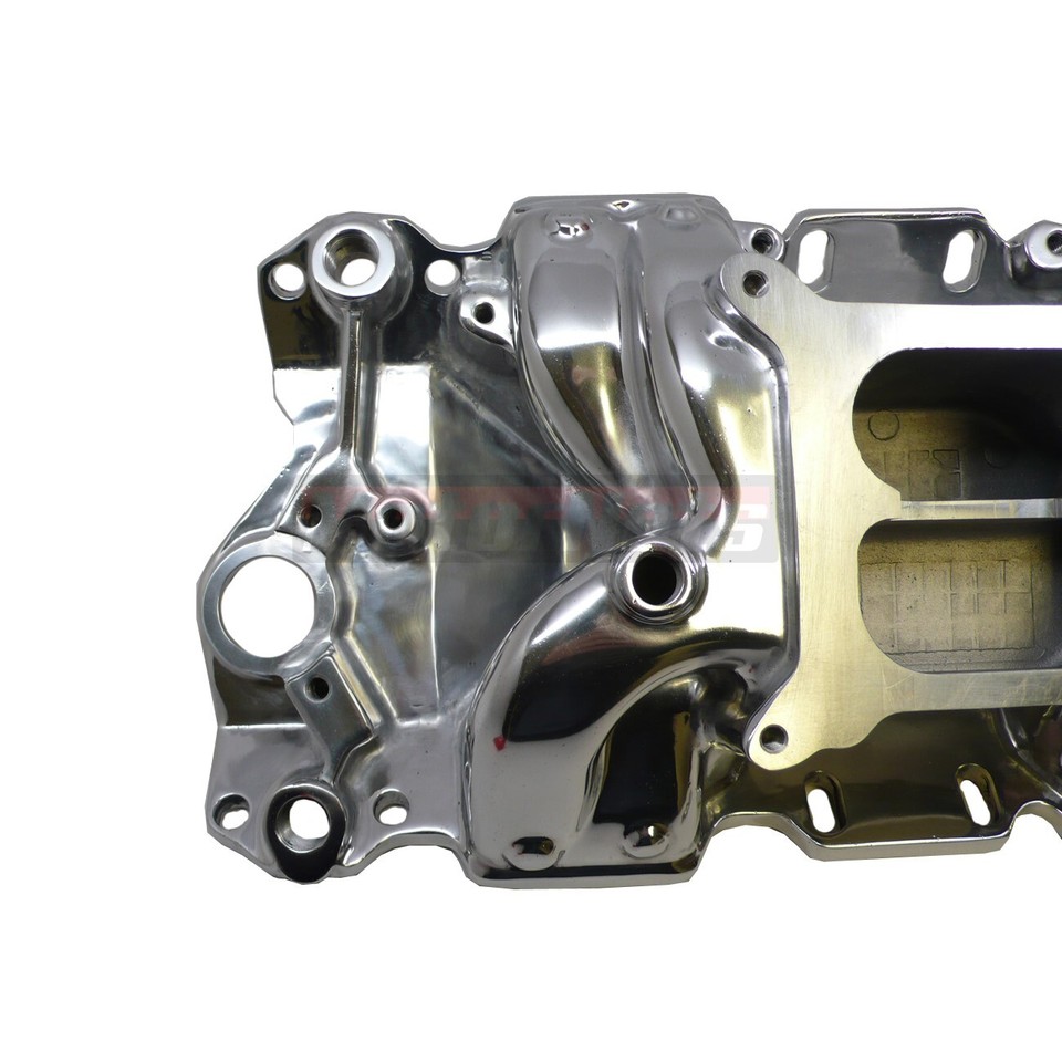 55-95 SBC Small Block Chevy Polish Aluminum Air Cool Gap Intake ...