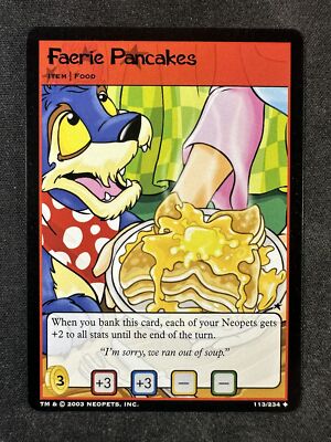 Neopets TCG 113/234 Faerie Pancakes Base Set Food Uncommon NM | eBay