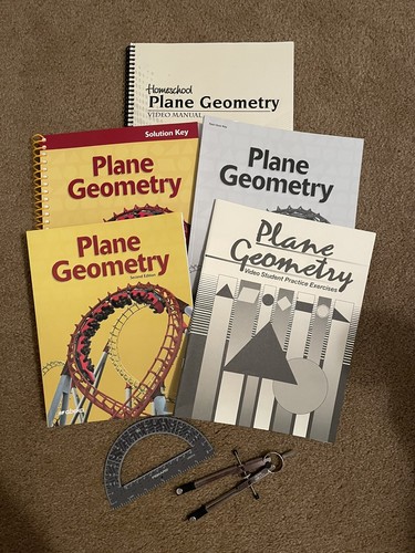 Abeka Plane Geometry, Second Edition Student & Teacher Materials | eBay
