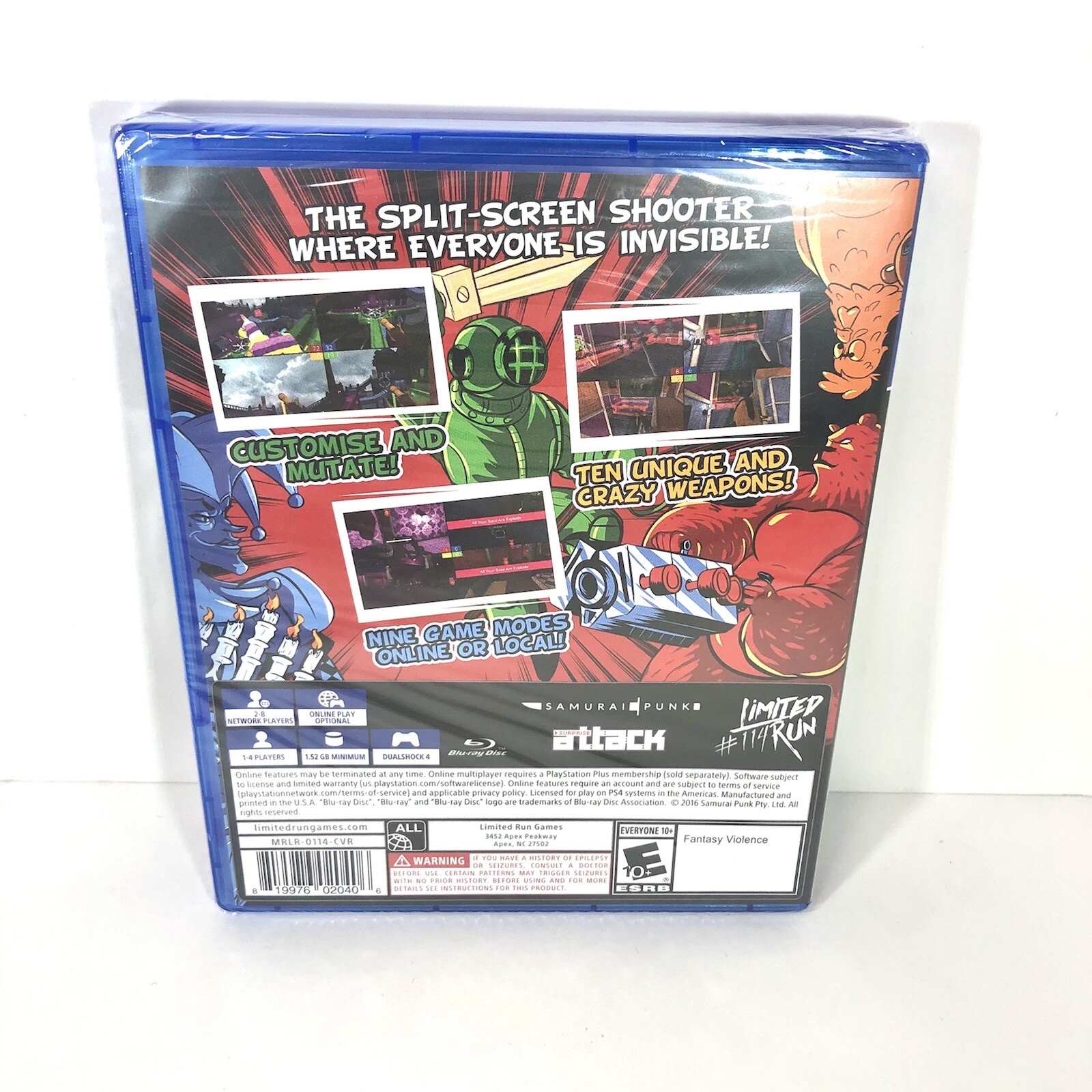 Brand New ScreenCheat Sony Playstation 4 PS4 Limited Run Games 114 D3 ...