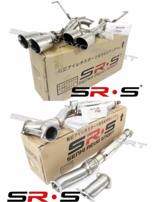 SRS CATBACK EXHAUST SYSTEMS MUFFLER FOR 15- 20 WRX/STI POLISH QUAD TIPS ...