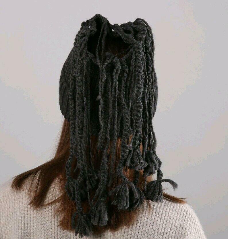 Woman Girl lady knitted hat plaits braid winter warm Stretchy Winter ...