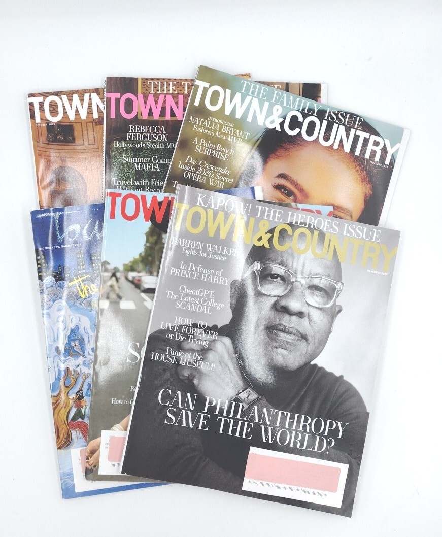 TOWN & COUNTRY Magazines 2023-2024 LOT OF 6 | eBay