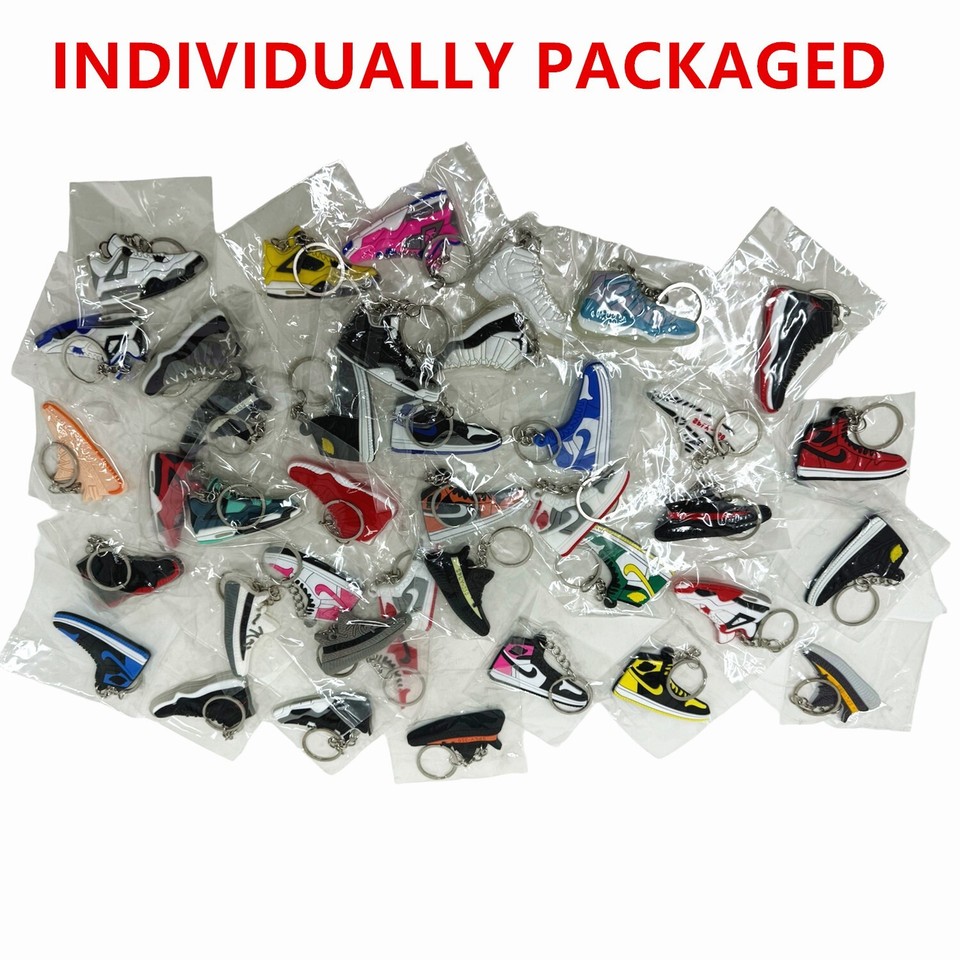 20 Pcs of 2D Sneakers Keychains Hype Beast Sneaker 2D Variety of ...