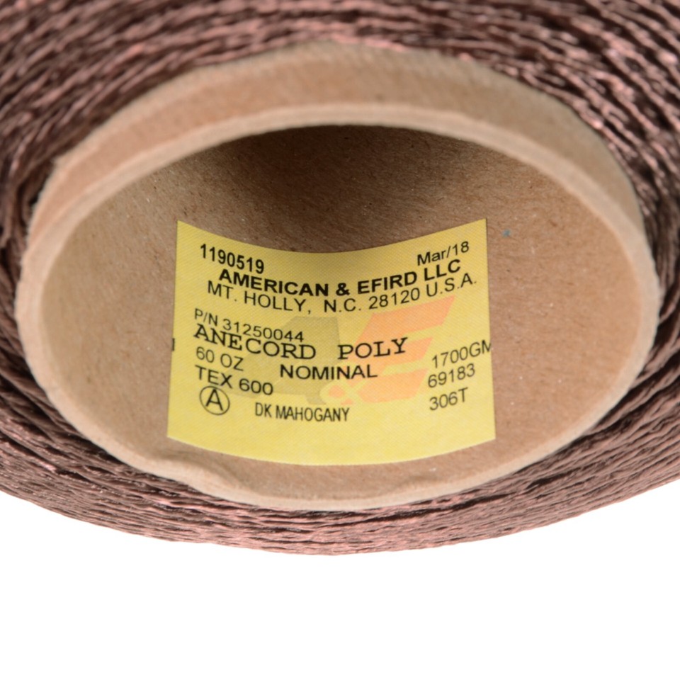 American & Efird Thread Spool 60 oz T-600 Anecord Poly Dark Mahogany | eBay