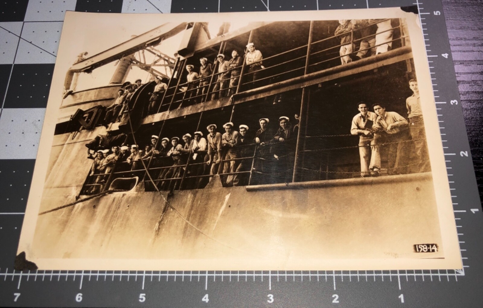 1940’s WWII USS FREEMONT Attack Transport Navy Ship APA-44 Vintage ...