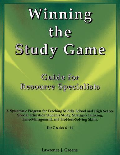 Winning the Study Game: Guide for Resource Specialists: A Systematic ...