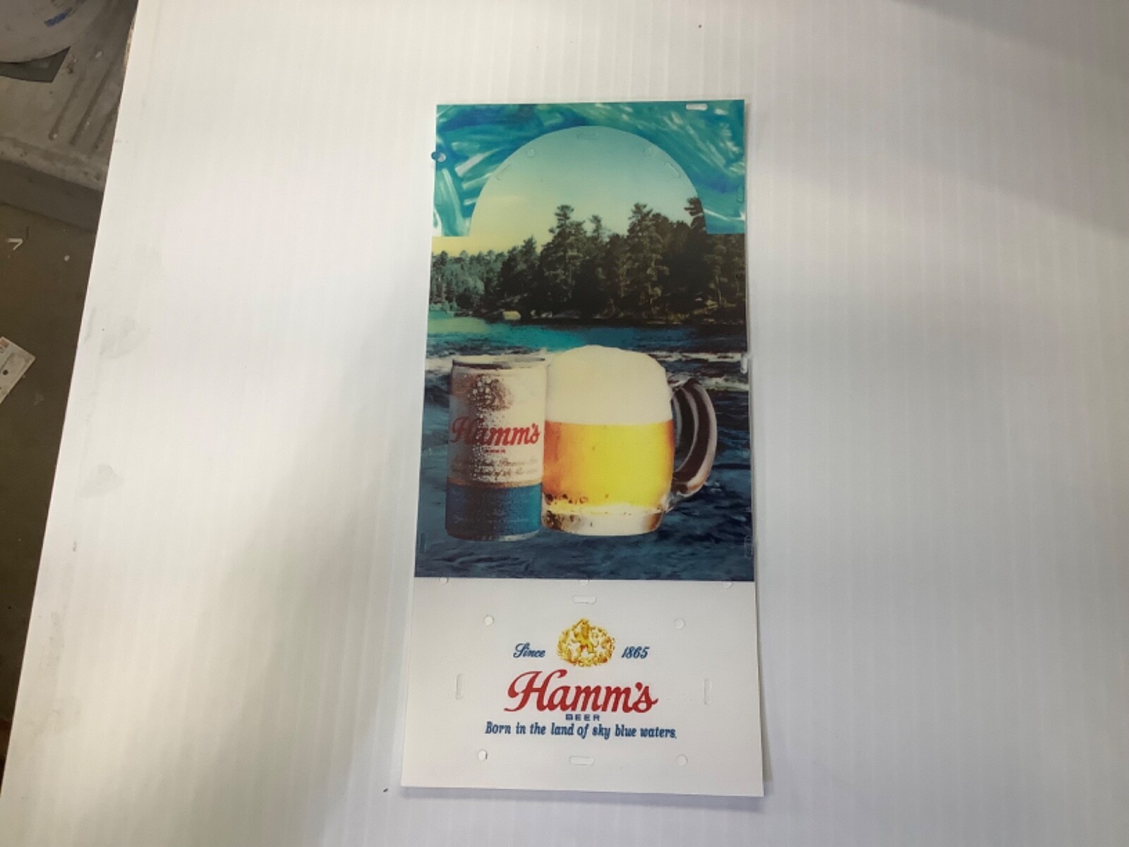 Hamm’s Hamms Beer Sign Part BEER CAN/Mug replacement scene ...