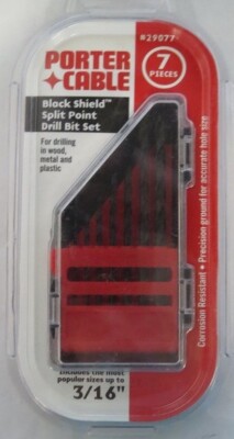 Porter Cable 29077 7pc Split Point Drill Bit Set | eBay