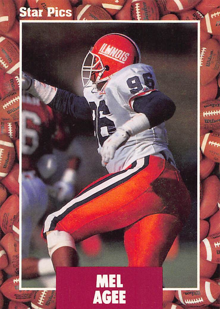 Mel Agee 1991 Star Pics 89 Illinois Fighting Illini Football Card | eBay