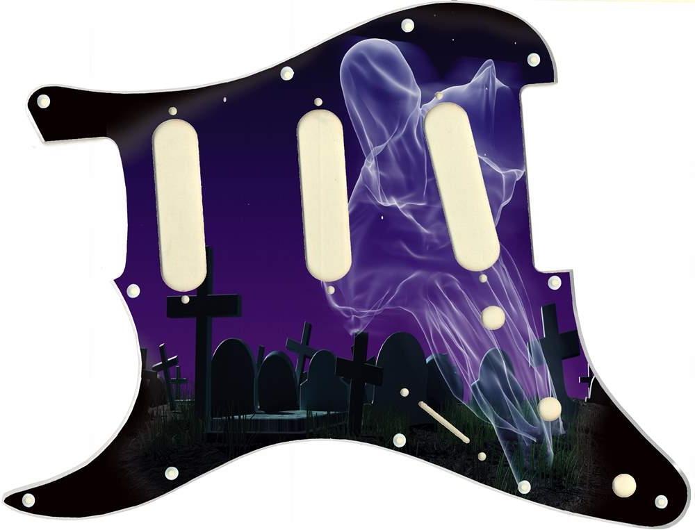 Pickguard Stratocaster LEFT HANDED to fit Fender 11 Hole Graveyard ...
