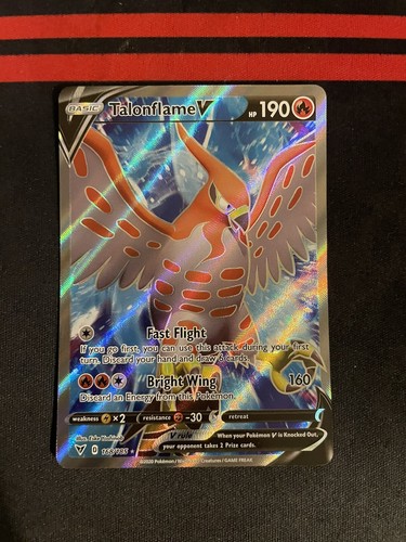 Talonflame V 168/185 Vivid Voltage NM Ultra Rare Full Art Pokemon Card ...