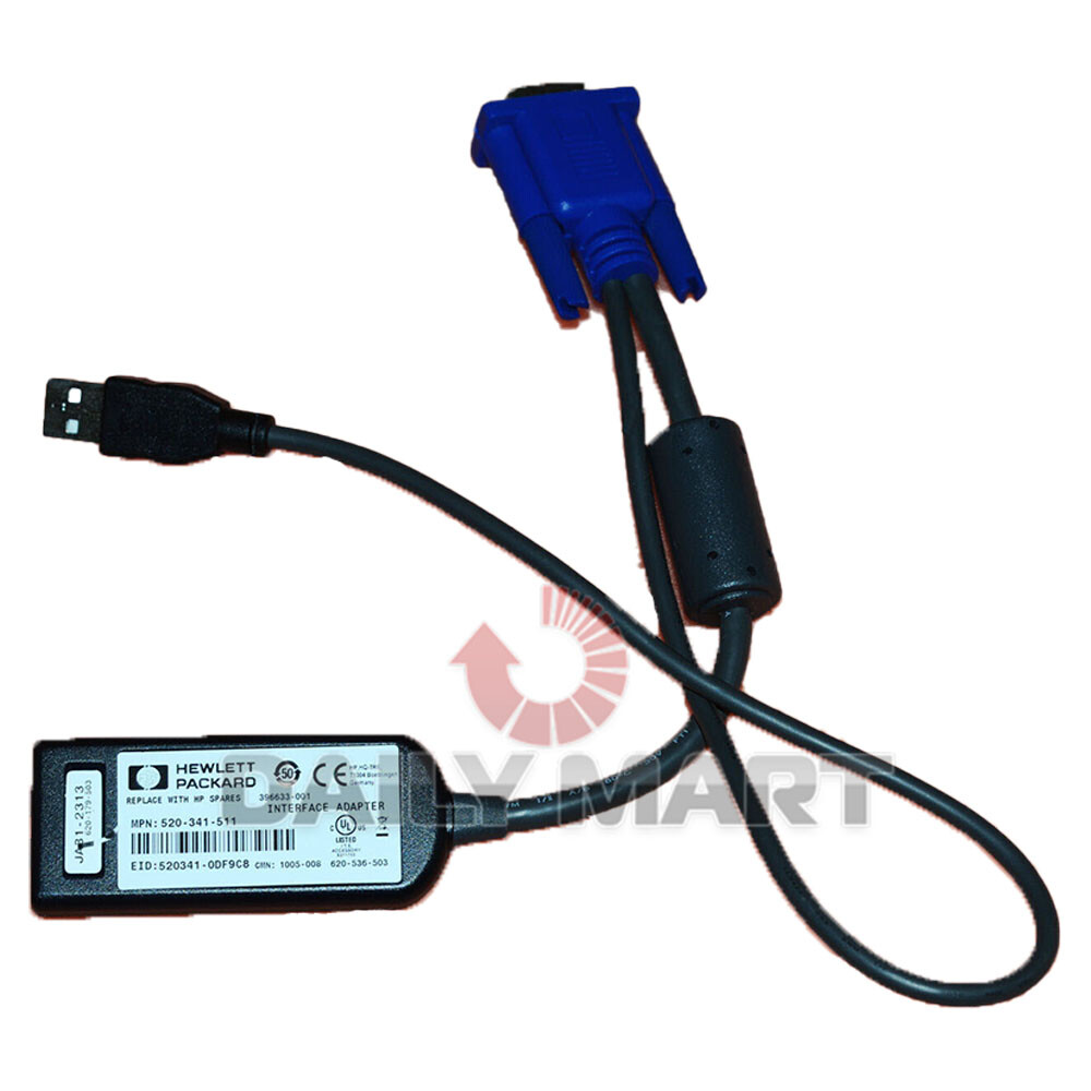 Used & Tested HP 396633-001 KVM USB Interface Adapter Cable | eBay