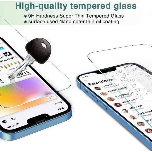 2 Pack Screen Protector iPhone 15 Pro [6.1 inch Display] with 2 Camera ...