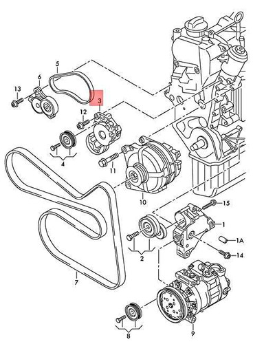 Genuine VW SEAT AUDI SKODA Beetle Cabrio Tensioner 03C145299J | eBay