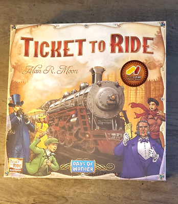 Days of Wonder Ticket To Ride by Alan R. Moon Train Adventure Board ...