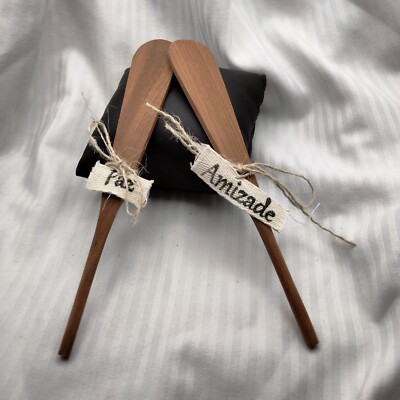 New From Brazil Handmade Wooden Butter Spreader Peace And Friendship | eBay