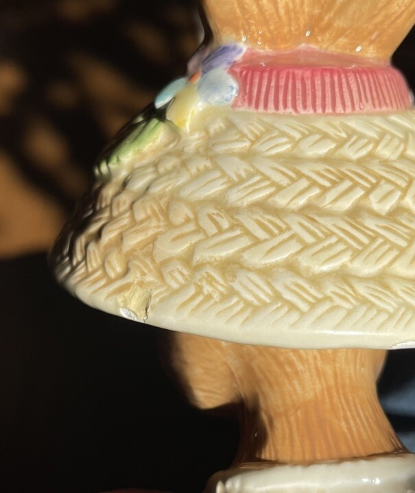 Pair Of Vintage Fitz and Floyd Classic Old World Rabbits Bunny Large ...