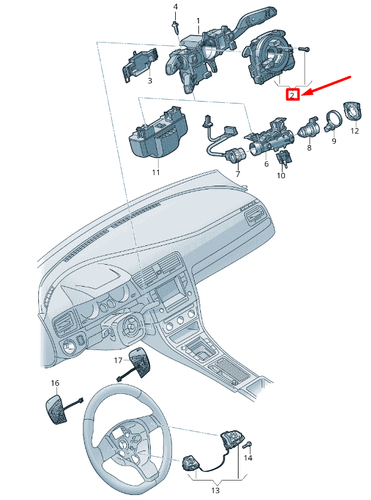 NEW VOLKSWAGEN T-ROC A11 STEERING WHEEL CONTROL UNIT 5Q0953569B ...
