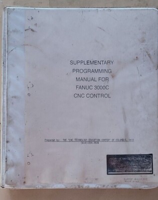 Fanuc 3000C Programming Manual CNC Control | eBay