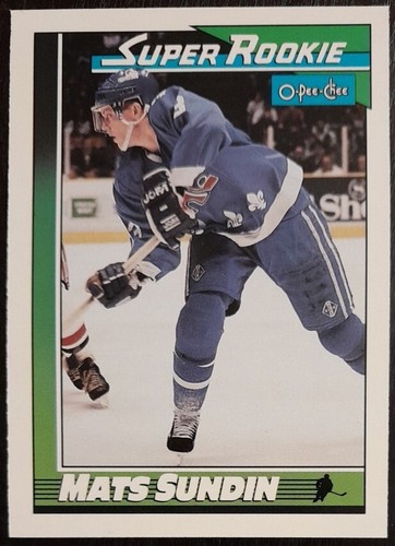 1991 O-Pee-Chee Mats Sundin Super Rookie #12 Hockey Card | eBay