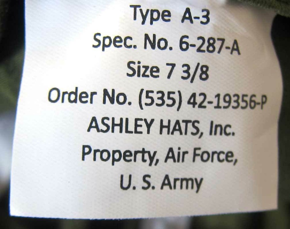 A-3 USAAF Cap Aircrew Mechanics WW2 US Army Air Forces Herring Bone ...