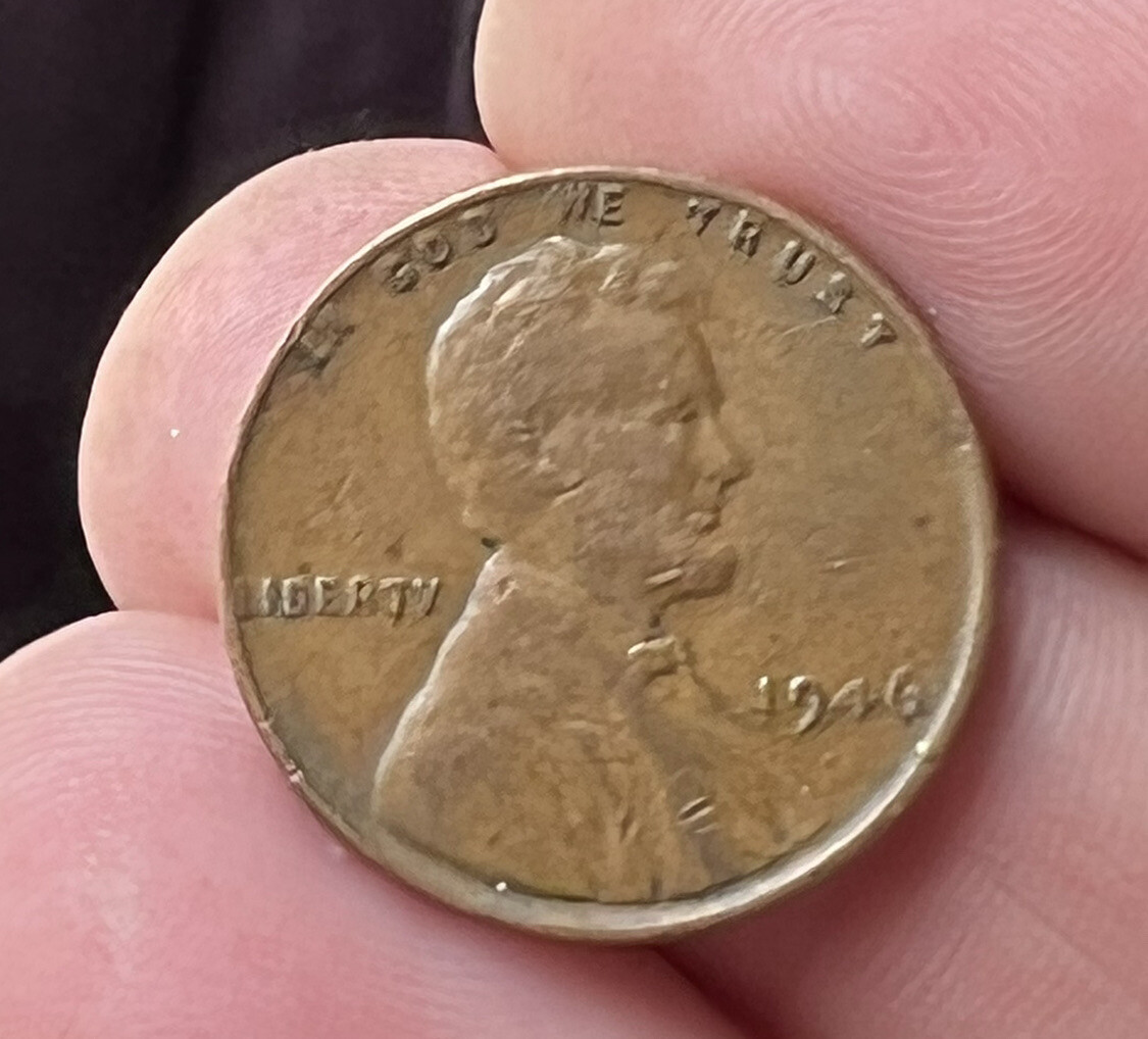 1946 wheat penny no mint mark,Extremely Rare Error on the rim "L" in ...