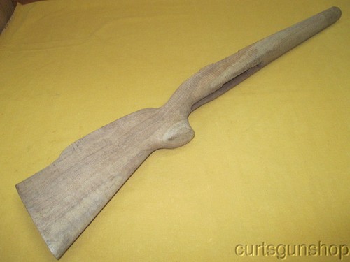 Mauser 98 Unfinished Semi Inletted Walnut Rifle Stock with Rollover ...