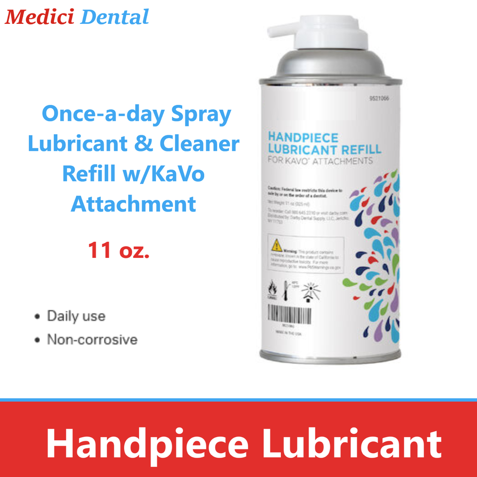 Dental Once-a-day Spray Handpiece Lubricant & Cleaner w/KaVo Attachment ...