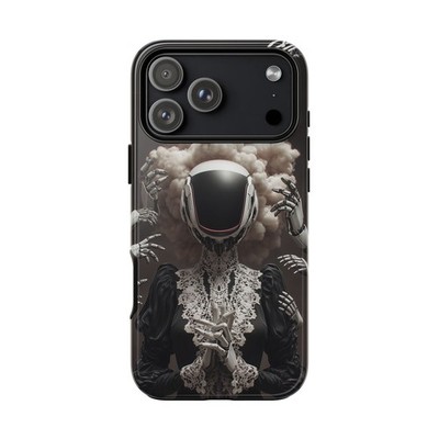 For iPhone, Samsung, Pixel | Phone Ink Case - Lace Clad Machine Endless ...