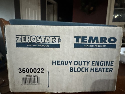 ZEROSTART HEAVY DUTY ENGINE BLOCK HEATER, 750W, 120V 3500022 | eBay