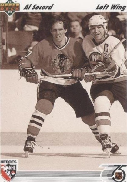 1991-92 Upper Deck - Heroes of the NHL #635 Al Secord for sale online ...