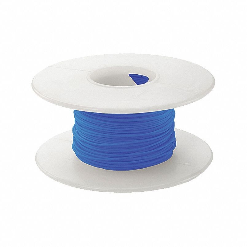 USA 100ft 24awg 24ga Blue 7/32 Stranded Wire Copper PVC 300V | eBay