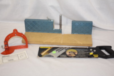 Vintage Hempe #3618 Miter Box w/ Stanley 15-352 Hard Tooth 14 Inch 13 ...