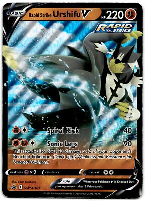 Pokemon Trading Card TCG Urshifu V #SWSH107 | eBay