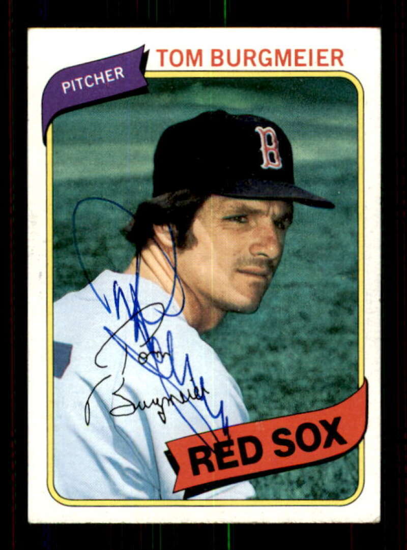 1980 Topps #128 Tom Burgmeier AUTOGRAPHED!!! Red Sox 544811 | eBay