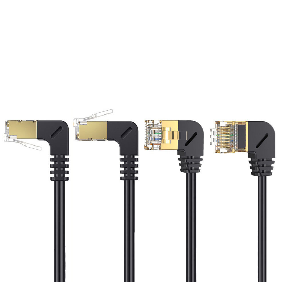 Ethernet Cable RJ45 Cat8 40GBPS Network LAN Lead RJ45 Left / Right ...