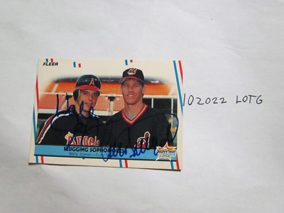1988 Fleer Wally Joyner Cary Snyder signed baseball card | eBay