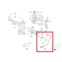 NEW BMW 3 E46 REAR BRAKE PAD WEAR SENSOR 34351164372 OEM | eBay