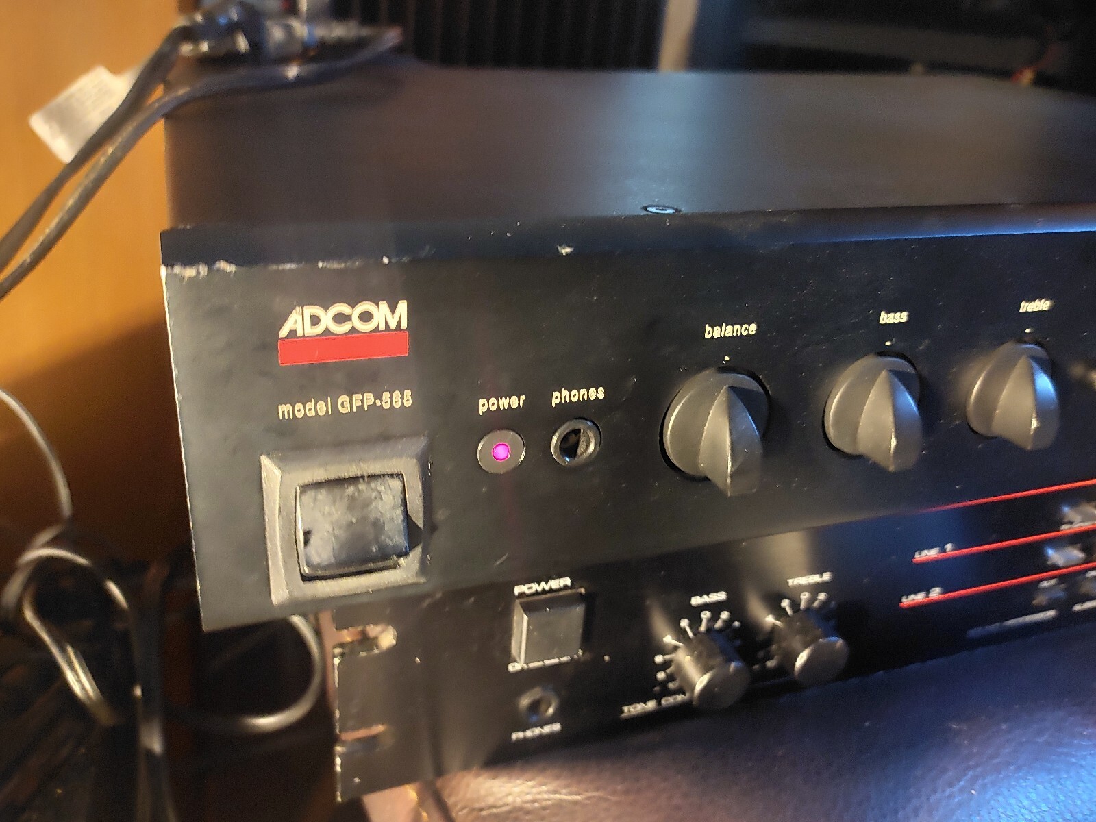 Adcom Model GFP-565 Solid State High Performance Stereo Preamplifier ...