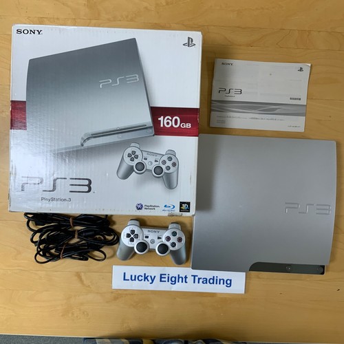 PS3 Satin Silver CECH 2500A 160GB Console Box Sony PlayStation 3 Slim ...