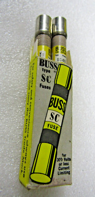 2) NEW BUSS CLASS G FUSE SC-60 TIME DELAY 480VAC 300CVDC LOT OF 2 | eBay