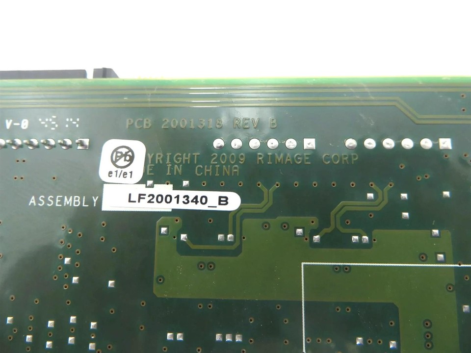 Rimage 2000i (RAS16) CD/DVD Duplicator Printer Main Board PCB 2001318 ...