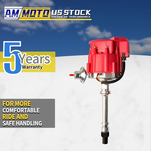 SBC Chevy Performance HEI Distributor Red Cap Super Coil 305 350 400 ...
