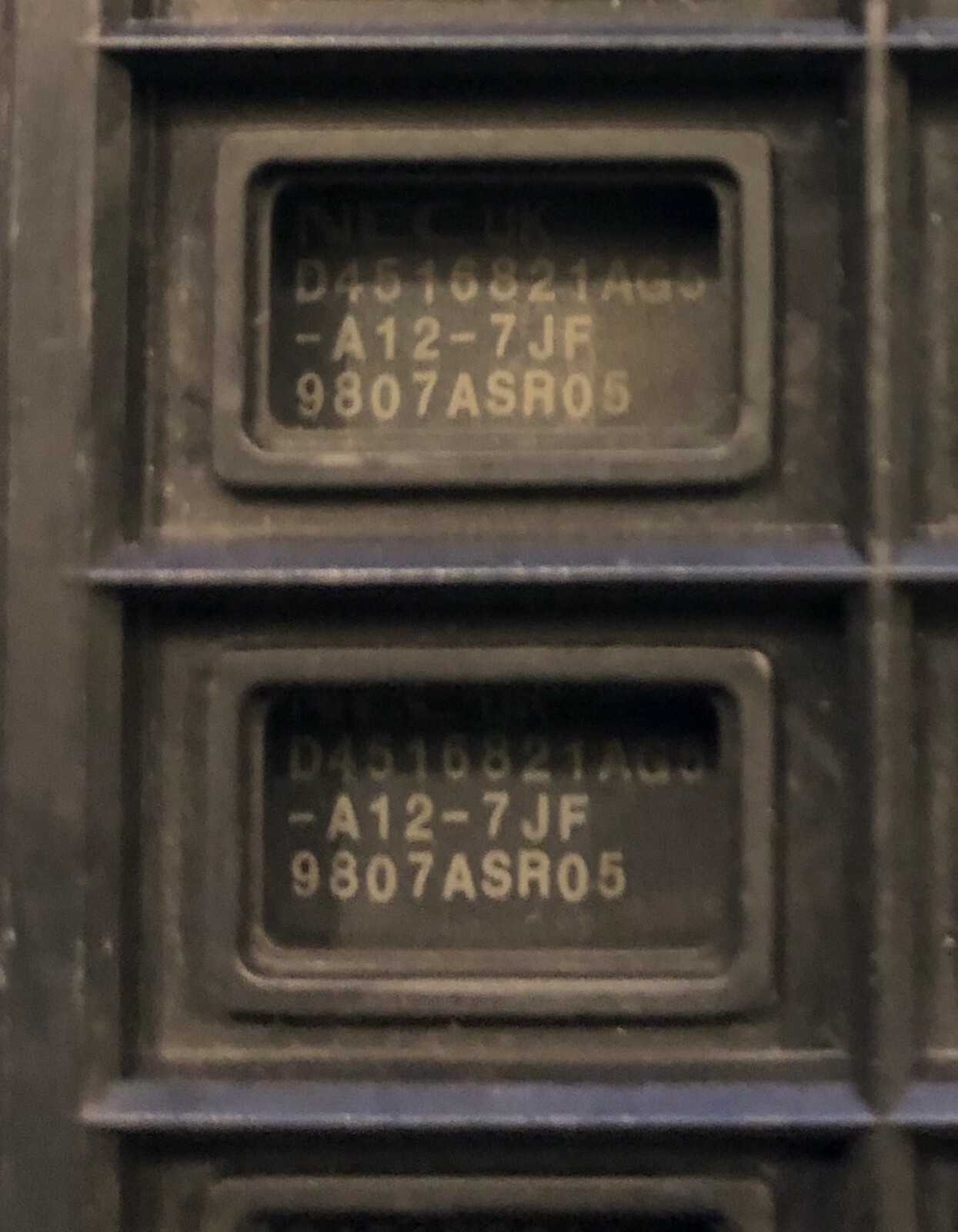 NEC UPD4516821AG5-A12-7JF Synchronous DRAM, 2MX8, 8ns, MOS, PDSO44 ...