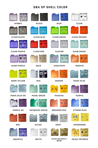Nintendo Game Boy Advance GBA SP System AGS 101 Brighter PICK SHELL ...