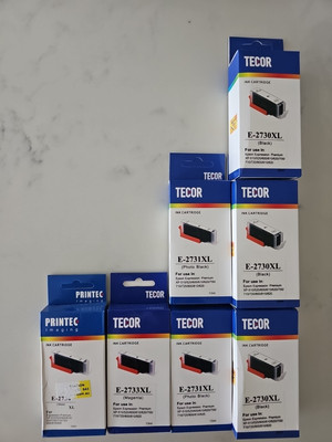 7xTecor INK Cartridges E-2731-4-XL - For Epson Expression Premium XP ...