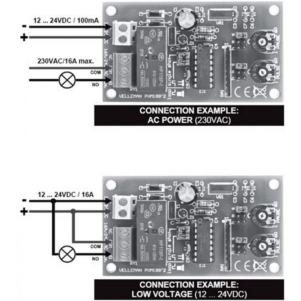 Kit Timer Universal 1 Second - 60 Hours With Temporizzazioni Pulse ...