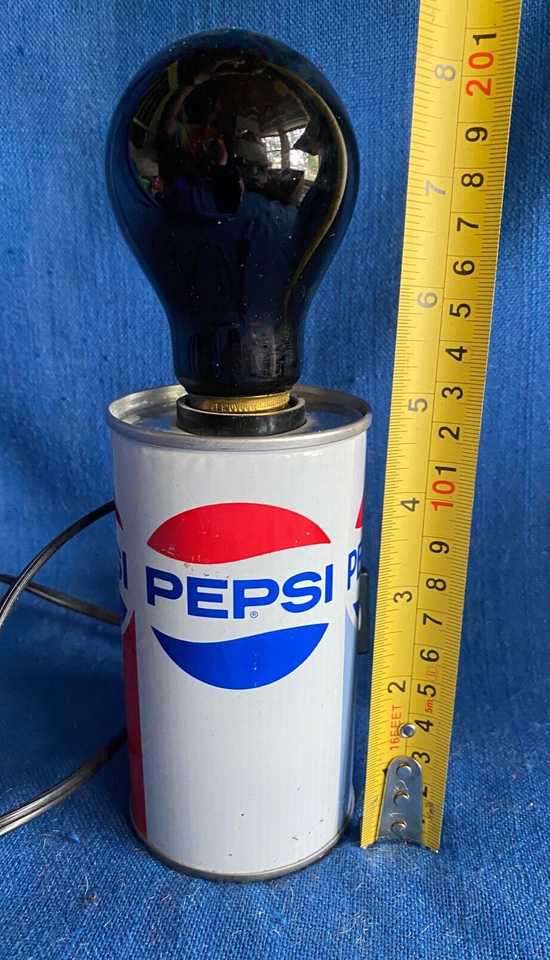 Vintage Pepsi Can Lamp IMS Corporation &Purple Psychedelic Black Light ...