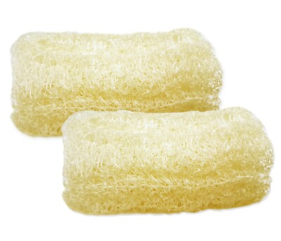 2 Pcs Loofah Luffa Natural Fibers Scrub Sponge Body cleansing Spa Skin ...
